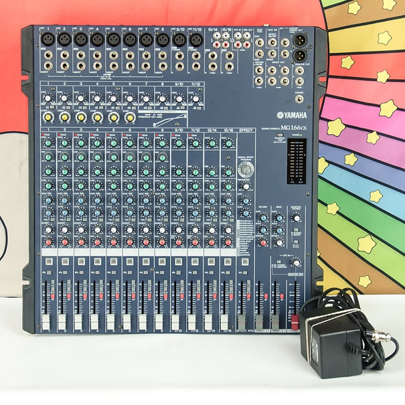 Used Yamaha MG166CX 16 Channel Mixer, Adapter | Reverb