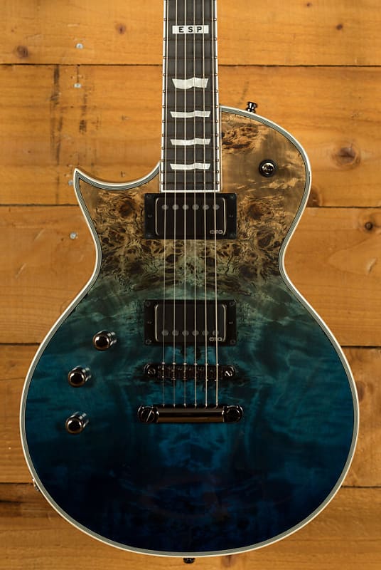 ESP E-II Eclipse | Blue Natural Fade - Ebony - Left-Handed | Reverb