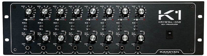 Kahayan Kahayan K1 - Krystal One - 8ch. Mic Preamplifier | Reverb