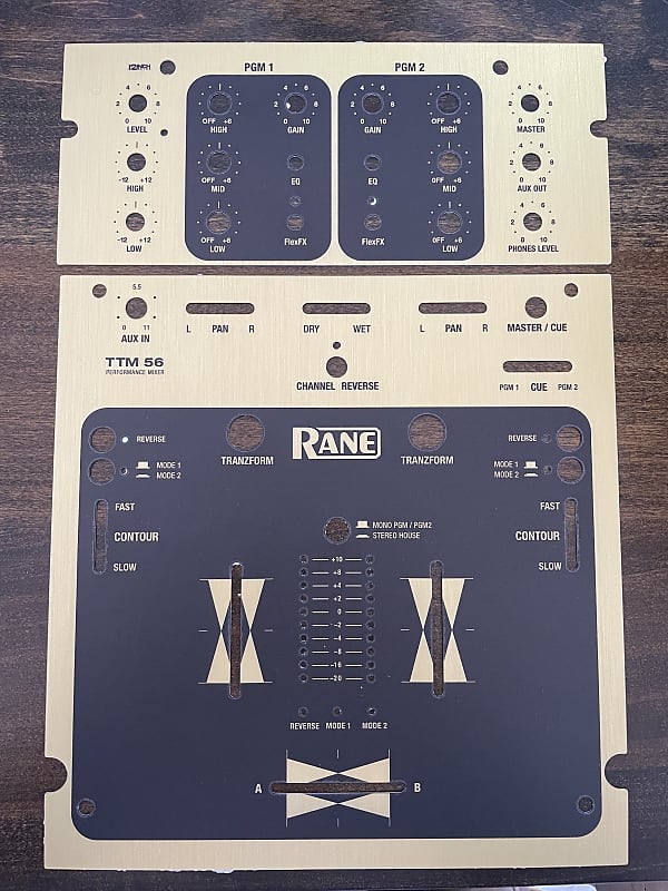 Rane TTM 56 Skin 12inch Gold Brush | Reverb
