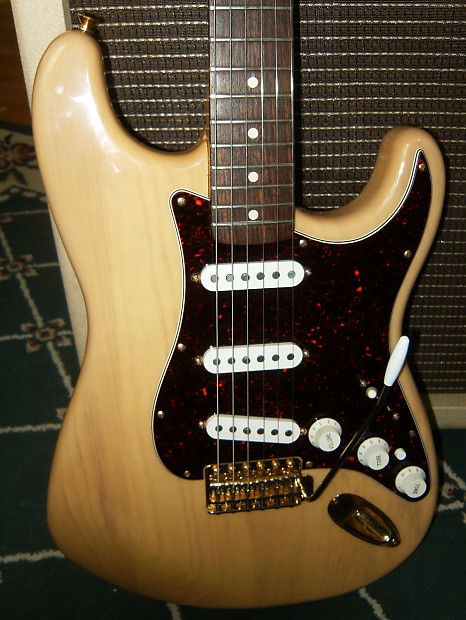 Fender Deluxe Player's Stratocaster 1998 clear ash | Reverb