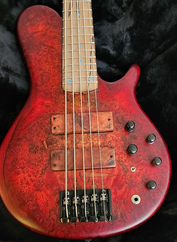 SJ Custom Guitars,CHRISTMAS SPECIAL, 5 String Bass Amboyna | Reverb