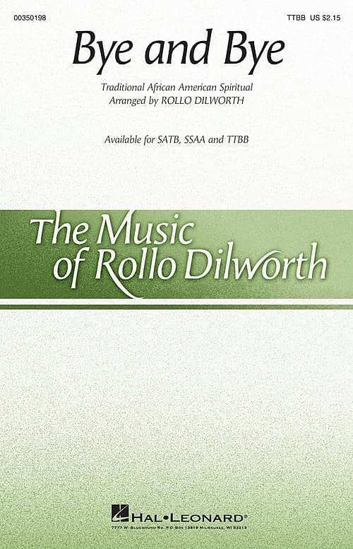 Bye And Bye Ttbb Traditional | Reverb