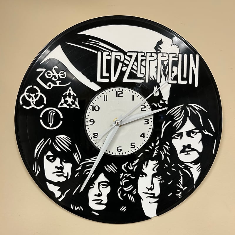 Vinyl Record Artwork Clock - LED ZEPPELIN | Reverb