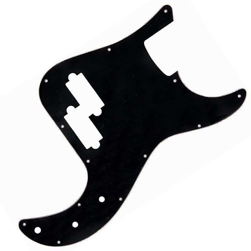 Guitar Tech Scratchplate ~ P-style Bass ~ Black | Reverb