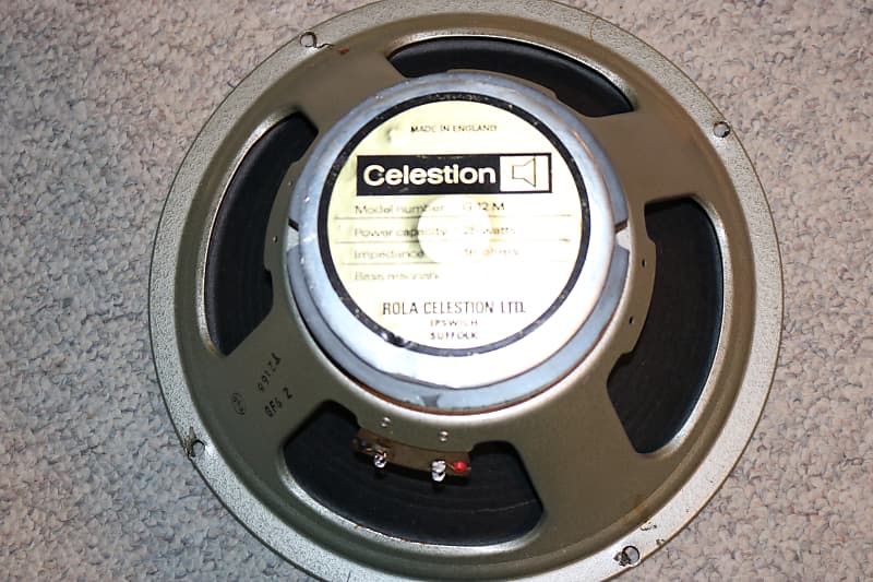 Vintage 1970s Celestion G12M 12" Speaker | Reverb