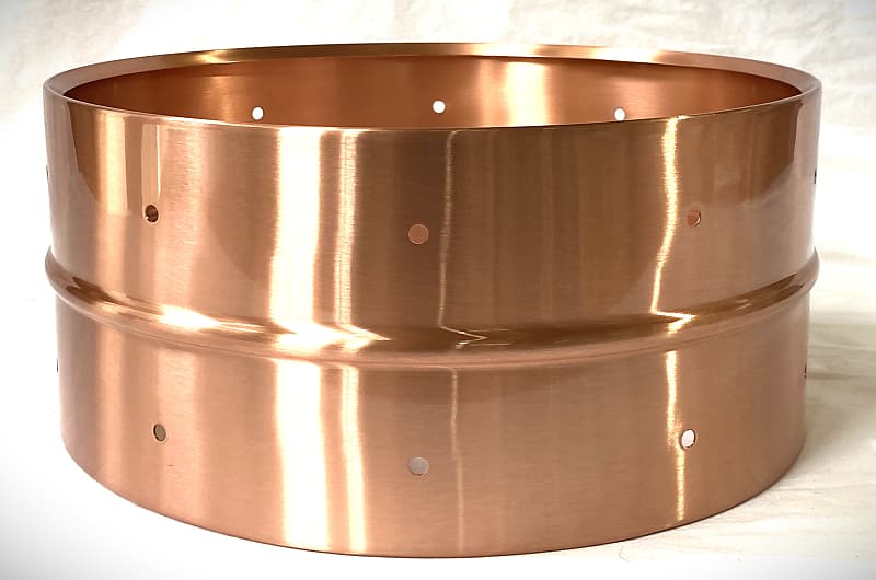 Copper 6.5x14 Snare Drum Shell with Bead Polished Lacquer | Reverb