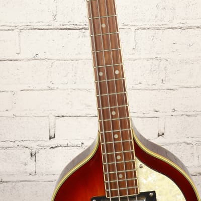 Jay Turser JTB-2B Violin Shaped Beatle Bass w/ Gig Bag | Reverb