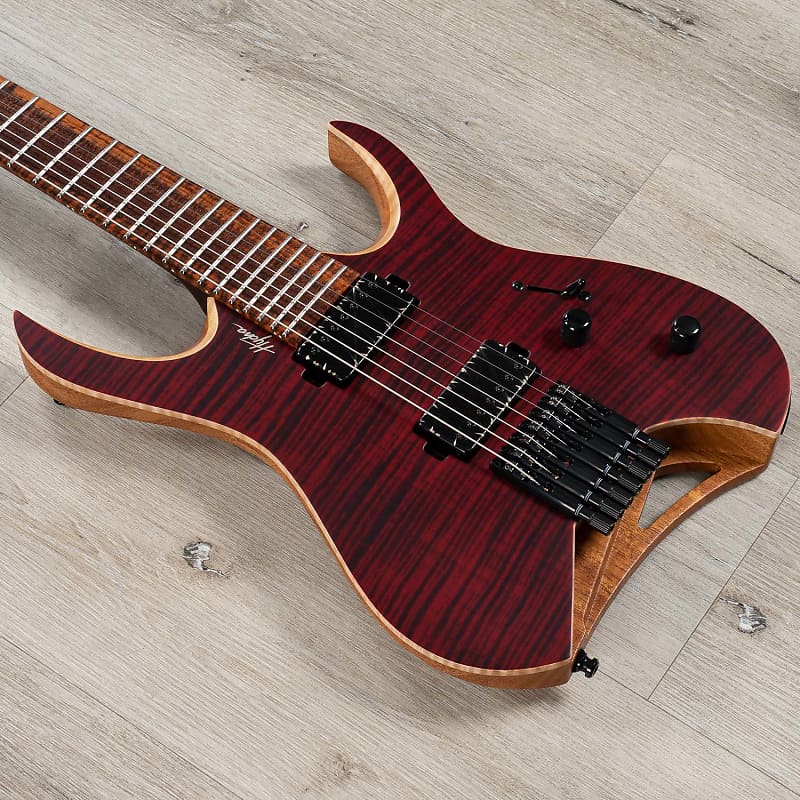 Mayones Hydra Elite 7 Headless 7-String Guitar Snakewood | Reverb