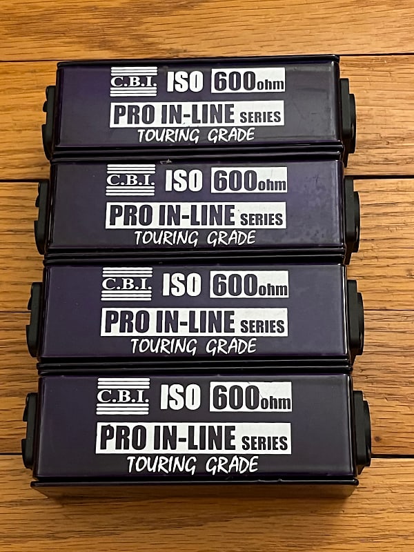 4 x CBI Cables Pro In Line Series ISO 600ohm Iso Transformer | Reverb
