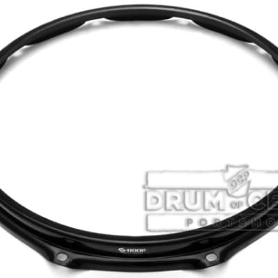 S-hoop Drum Hoops : 14" 10 Hole - Powder Coated Black Finish | Reverb