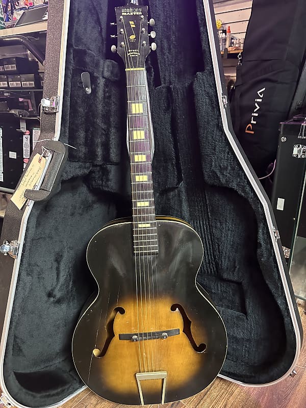 Harmony Master 4903H945 Acoustic Guitar + Hard Case | Reverb