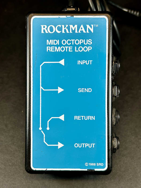1991 SR&D ROCKMAN Midi Octopus Remote Loop | Reverb