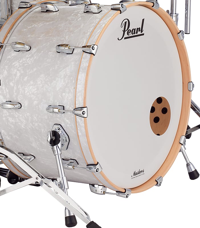 Pearl Masters Maple Complete White Marine Pearl 22x18" Bass | Reverb