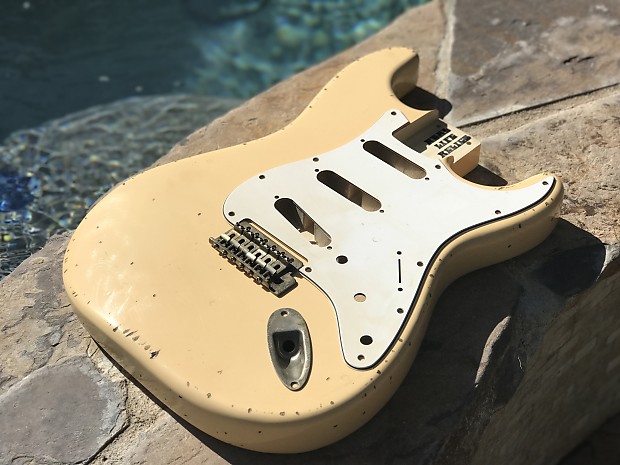 Real Life Relics Custom Strat Stratocaster Body Vintage Cream | Reverb