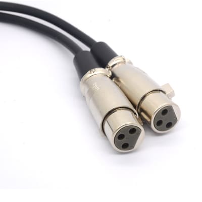 XLR Cable Y Splitter Adapter XLR Female to Dual XLR Male Y | Reverb