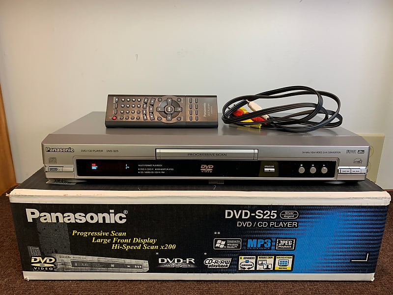 Panasonic DVD-S25 CD/DVD Single Player * Remote * Box | Reverb
