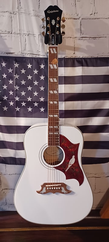 Epiphone Dove Studio -Limited Edition-w/Hard Case-Alpine | Reverb