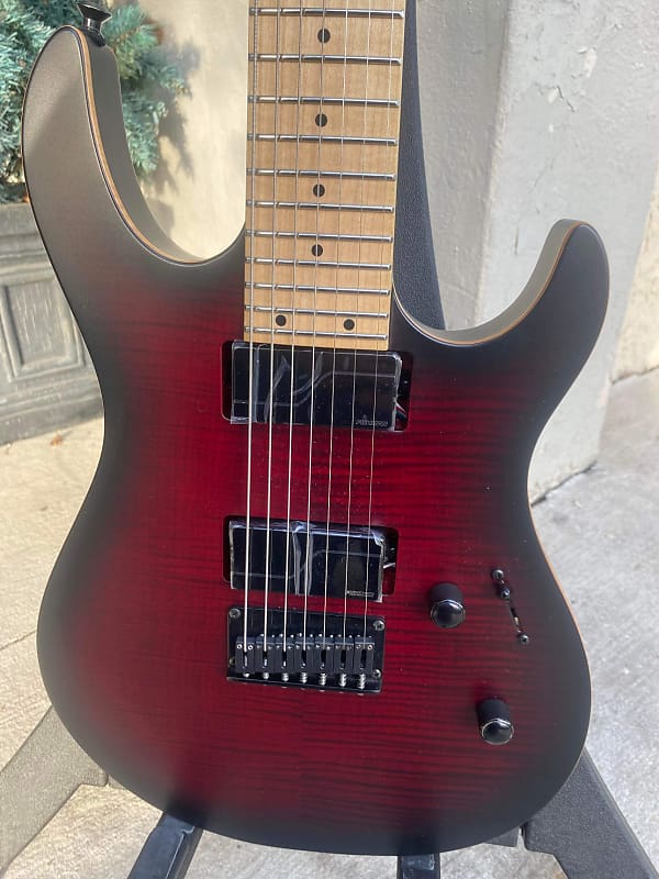 Carvin DC700 2012 7-String Red Burst Tobin Abasi Fishman | Reverb