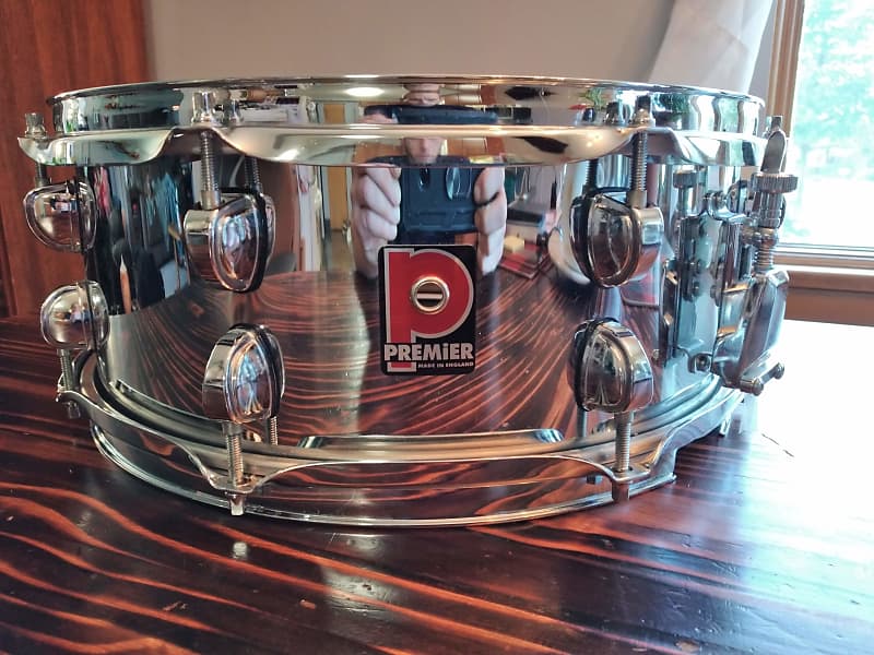 1997 Premier XPK 5.5x14 Steel Snare Drum Chrome | Reverb