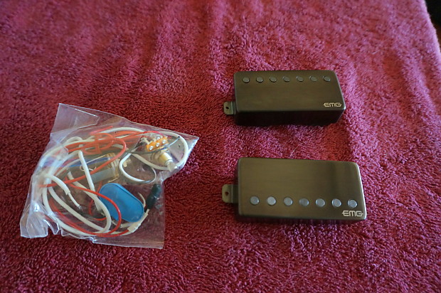 EMG 57-7H 66-7H Bridge and Neck Humbucker 7 String Set W/ | Reverb
