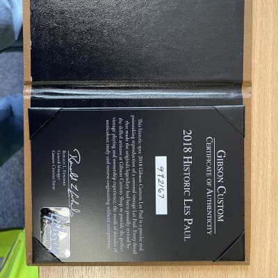 Left Handed Gibson R9 1959 Les Paul Standard VOS reissue 2018 | Reverb