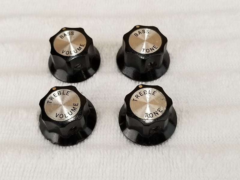 1970s Rickenbacker 4001 Knob Set (4) - 100% Genuine Vintage | Reverb
