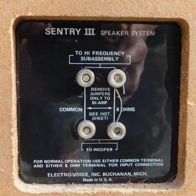 Electro-Voice Sentry III large vintage speakers with manual | Reverb
