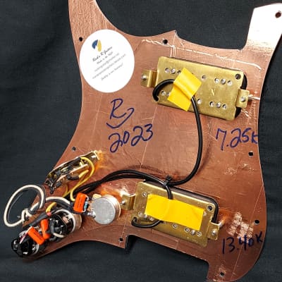 Rock'n R Guitars Loaded HH for Strat Pickguard W/GM "Invader | Reverb