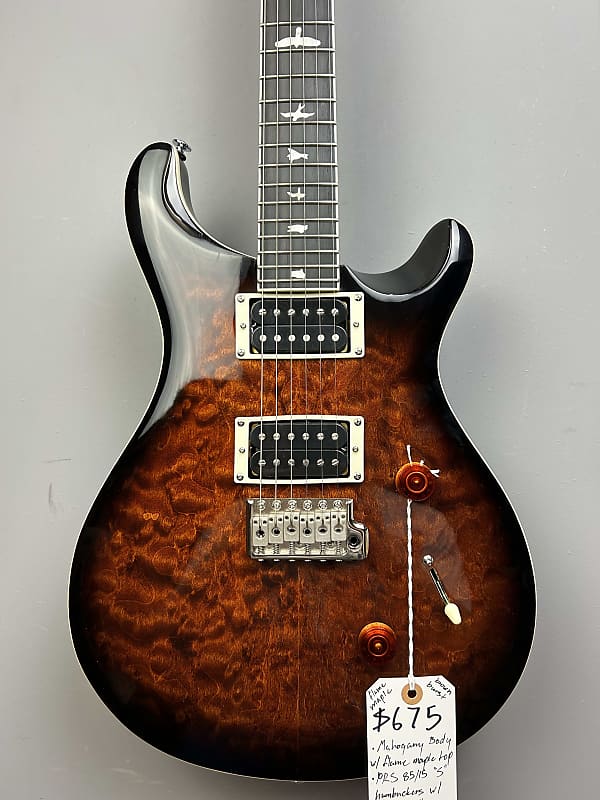 PRS SE Custom 24 2023 - Flame Maple Brown Burst | Reverb
