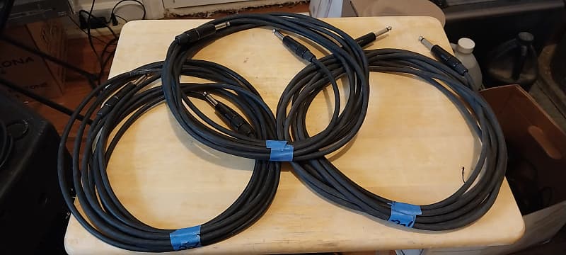 Shielded Audio Cables, LOT of (3) 20 ft. matching 1/4" to | Reverb