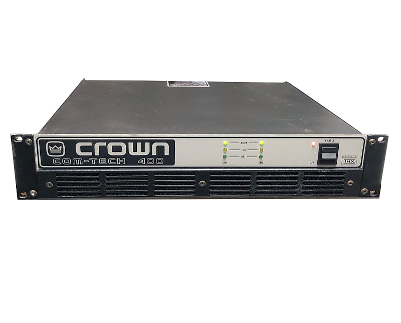 Crown Com-Tech 400 Power Amplifiers - 200 Watts per Channel | Reverb