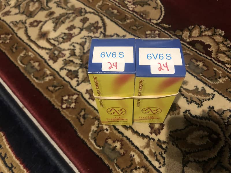 JJ Electronic 6V6S Power Tube Apex Matched Pair | Reverb