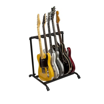 Wooden Guitar Rack made of genuine Ash wood holds up to 6 | Reverb