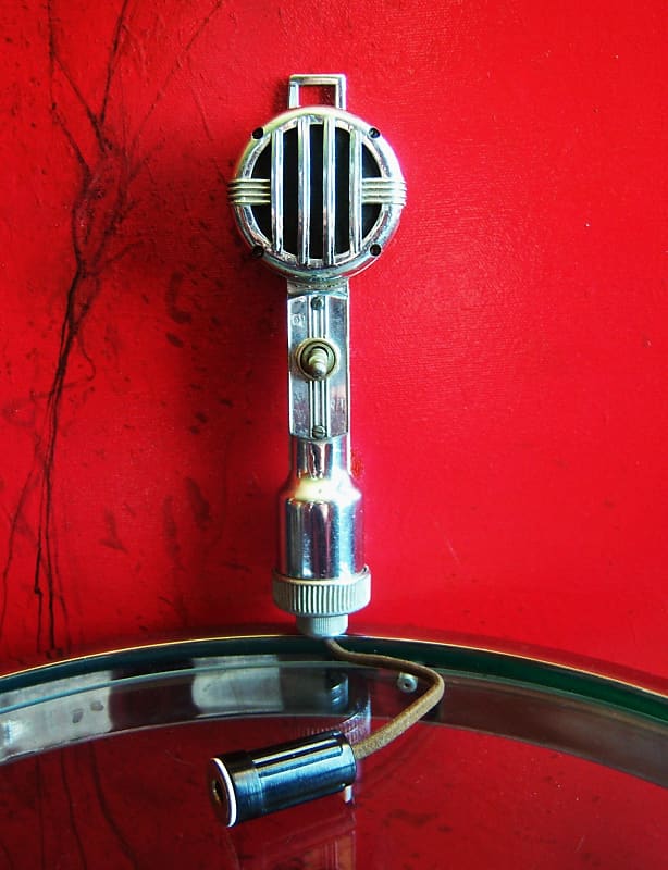 Vintage RARE 1930's American 200A Carbon microphone Chrome w | Reverb