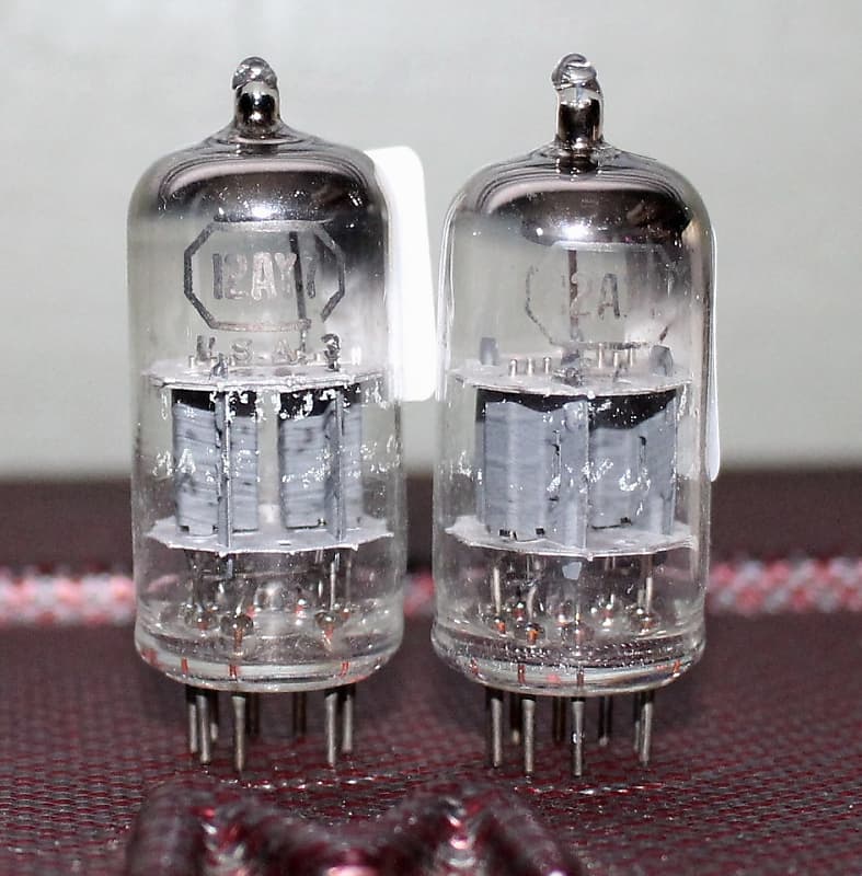 TUNG SOL USA JTL (JAN) 12AY7 6072 PERFECT MATCH PAIR SHORT | Reverb