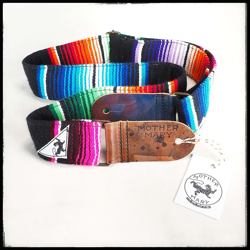 Mother Mary Company "Black Serape Mexican Blanket" | Reverb