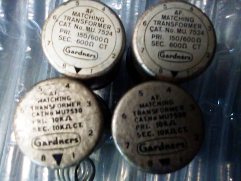 Gardners MU7524 & MU7530 Transformers 1965 - NEVE - EMI – | Reverb