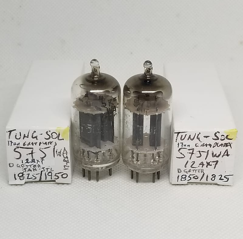 Tung-Sol JAN 5751WA / 12AX7 Very Well Matched Pair (6.4%) NOS | Reverb