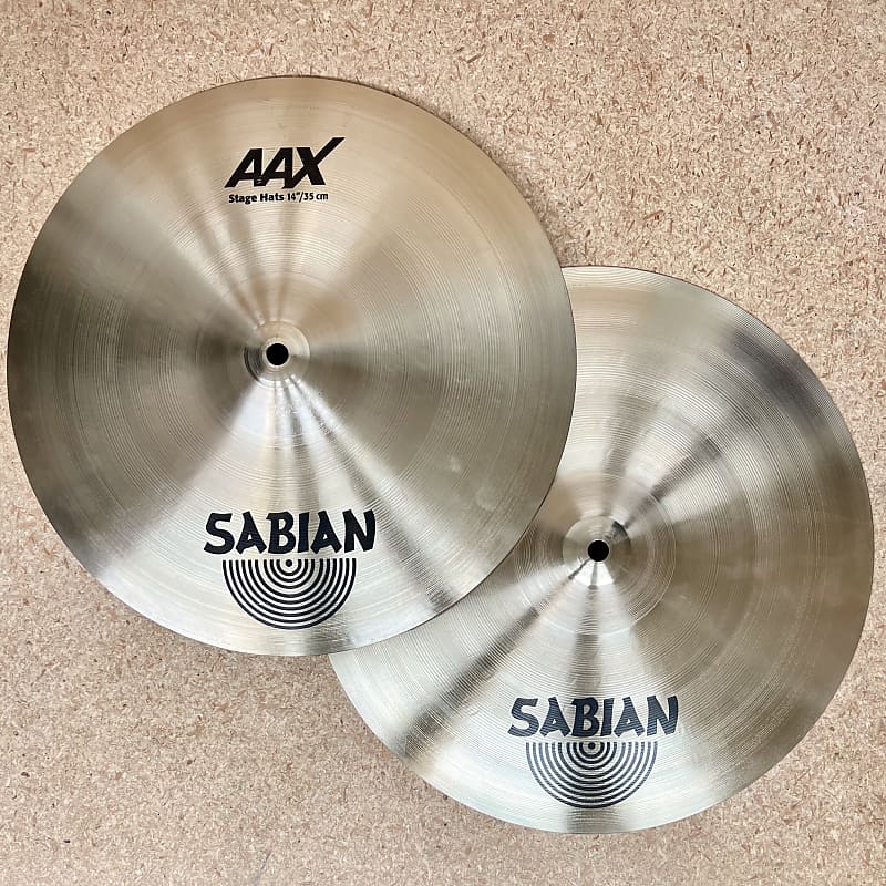 Sabian AAX 14-inch Stage Hats, Old Logo, 1042gm/1372gm | Reverb