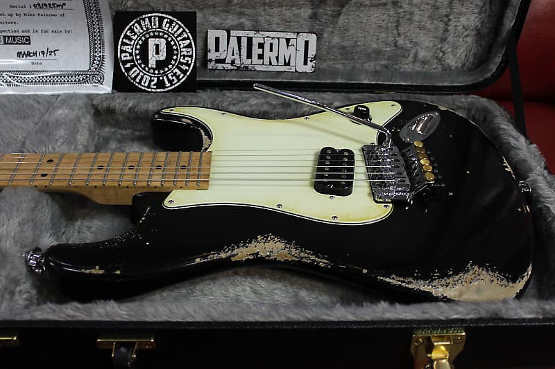Palermo PG3 Custom 2025 w/ EVH Frankenstein Pickup - Black | Reverb