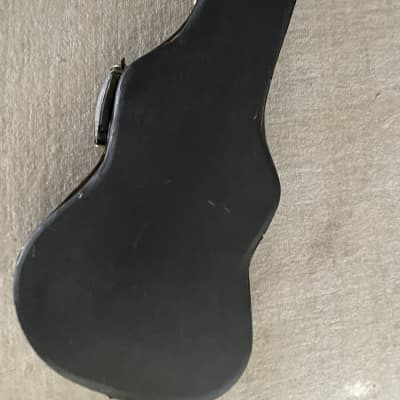 Vintage 1960’s Teisco Offset Guitar Case Black w Green | Reverb UK