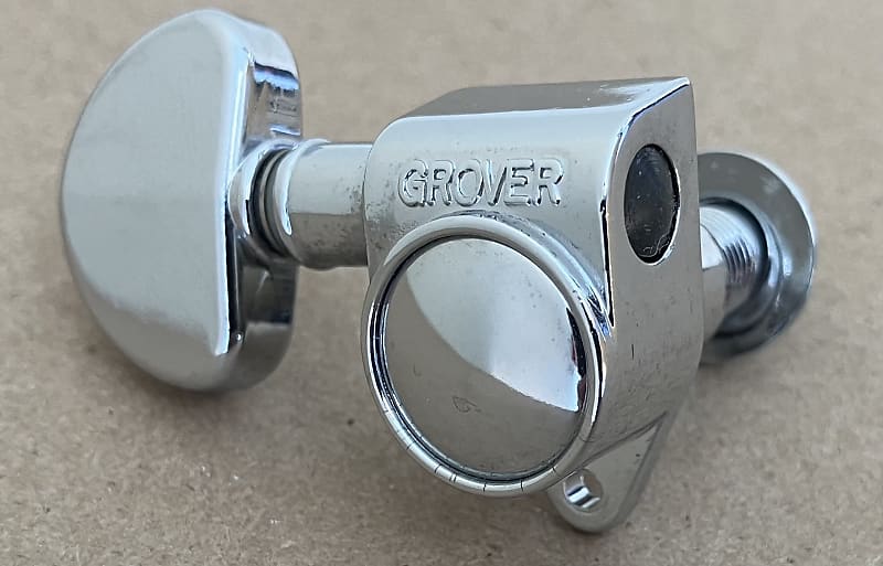 Grover- tuning head, treble side, chrome | Reverb