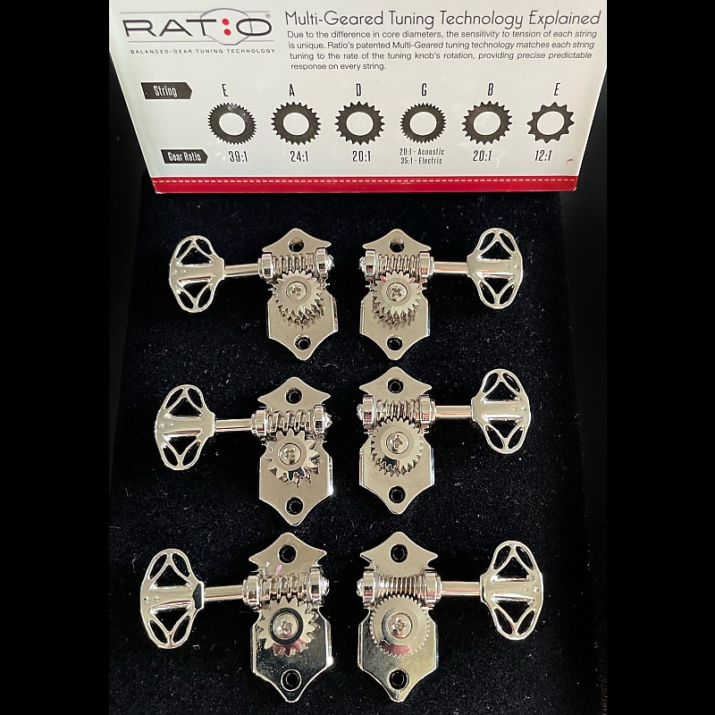 Graph Tech Ratio 3L/3R Guitar Tuners Open Multi-Geared | Reverb