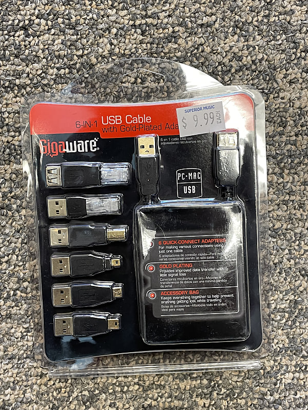 Radio Shack 6-IN-1 USB cable - New | Reverb