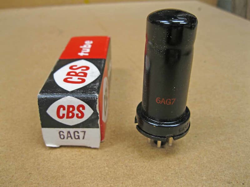CBS NOS 6AG7 Metal Can Tube | Reverb
