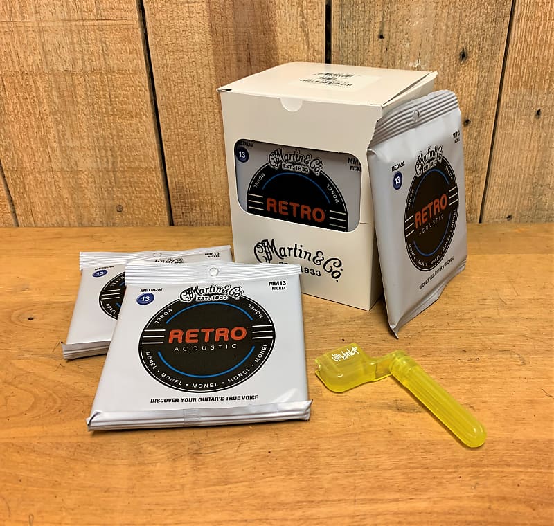 Martin Retro Medium Acoustic Strings (13-56) - 10 Pack | Reverb