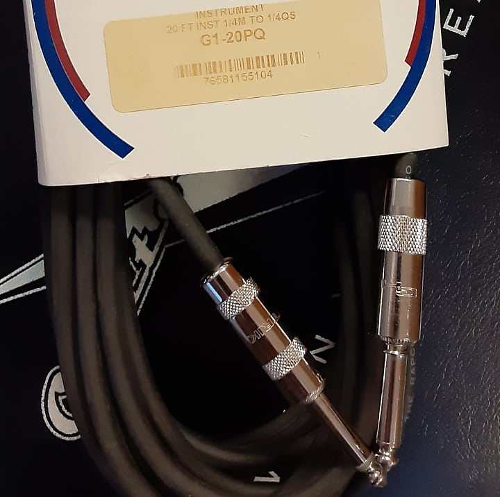 Rapco Horizon 20' Instrument Cable with Neutrik Silent Plug | Reverb