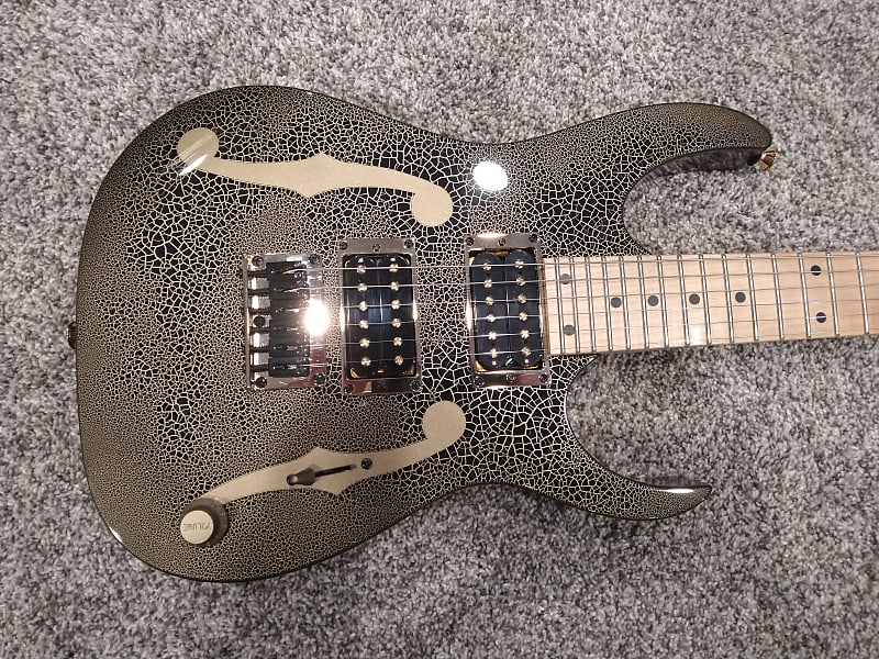 Ibanez PGMM31 PGM Mikro 2022 - Gold and Black Crackle RG JEM | Reverb