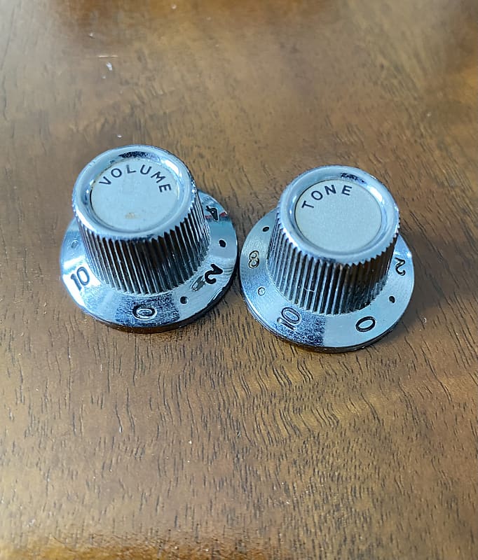 Teisco Chrome volume tone knobs 1960’s - Chrome | Reverb